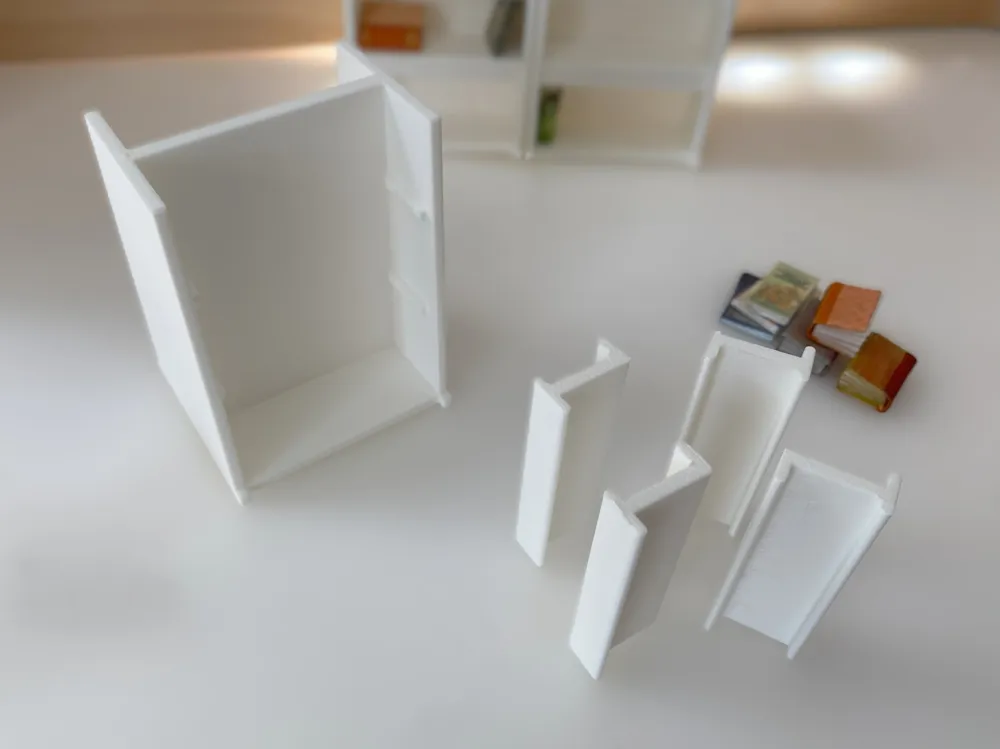 Double Faced Book Shelf - Mini Library - Free 3D Print Model - MakerWorld