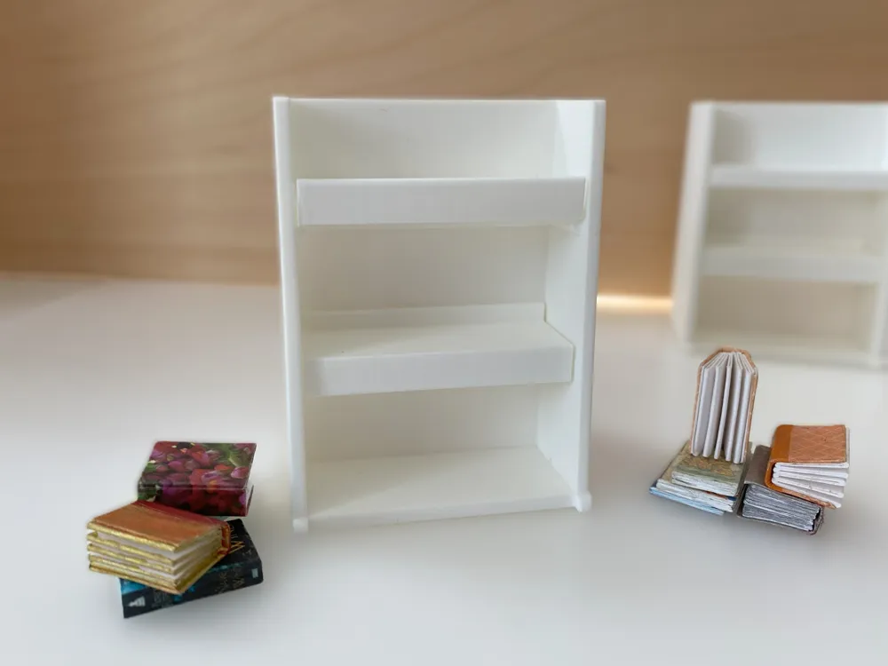 Double Faced Book Shelf - Mini Library - Free 3D Print Model - MakerWorld