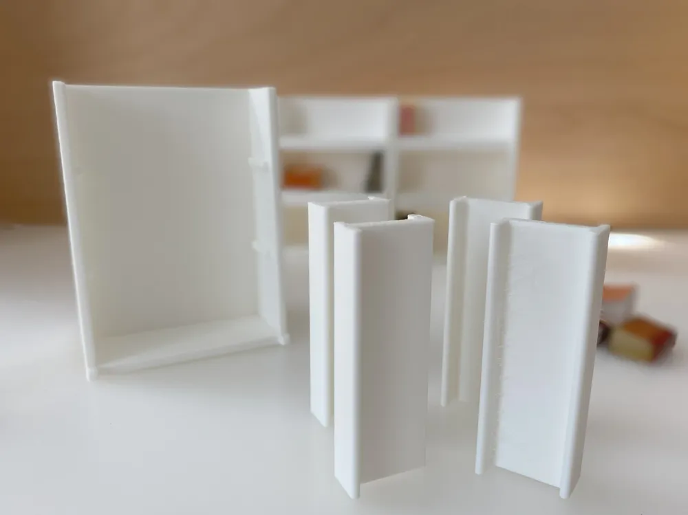 Double Faced Book Shelf - Mini Library - Free 3D Print Model - MakerWorld