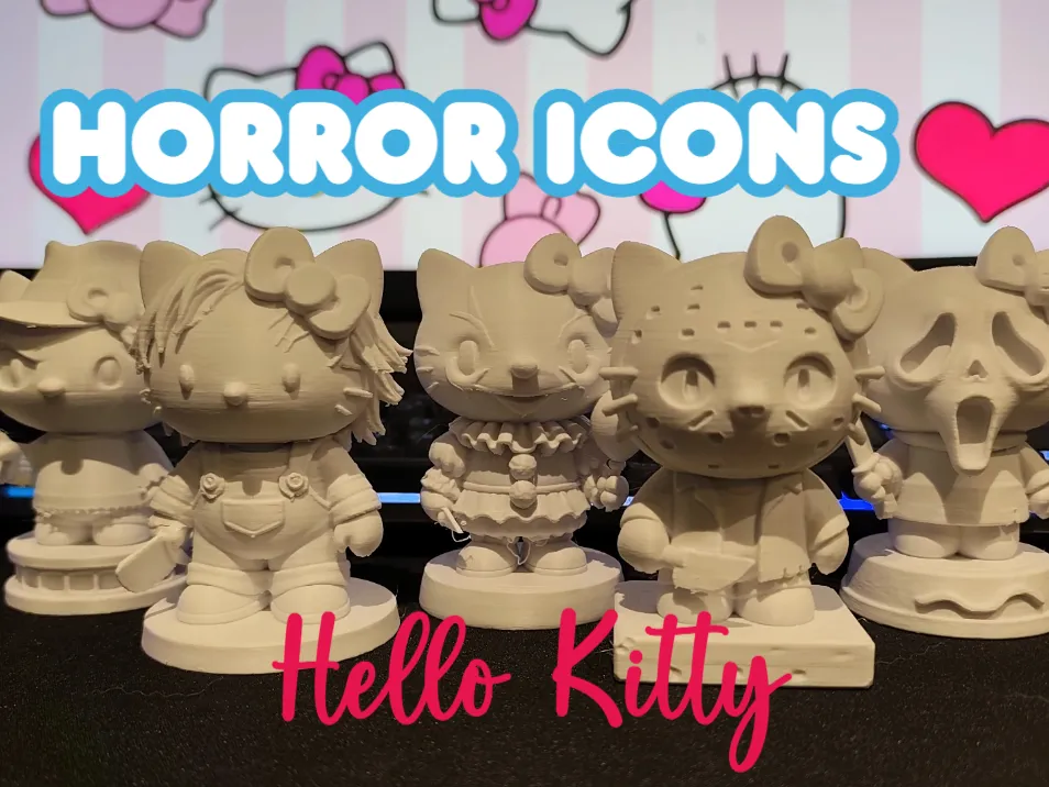 Hello Kitty - Horror Icons - Free 3D Print Model - MakerWorld