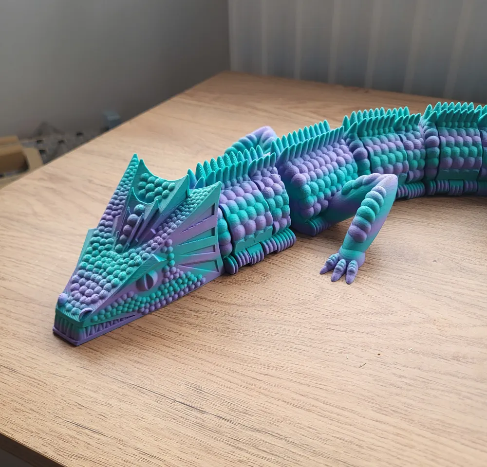 Dragon of secrets large model, 1 metre long by tomo3D MakerWorld ...