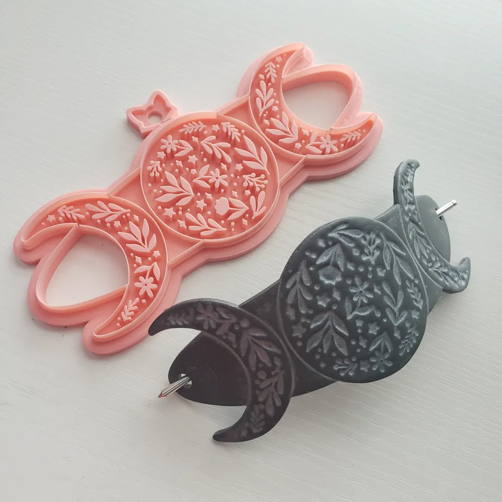 Floral Moons Polymer Clay Headband Cutter by Crafty Clay Babes x The ...
