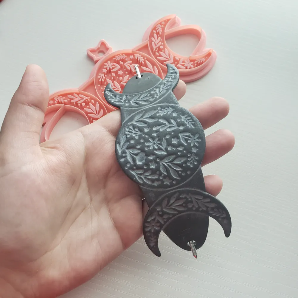 Floral Moons Polymer Clay Headband Cutter - Free 3D Print Model ...