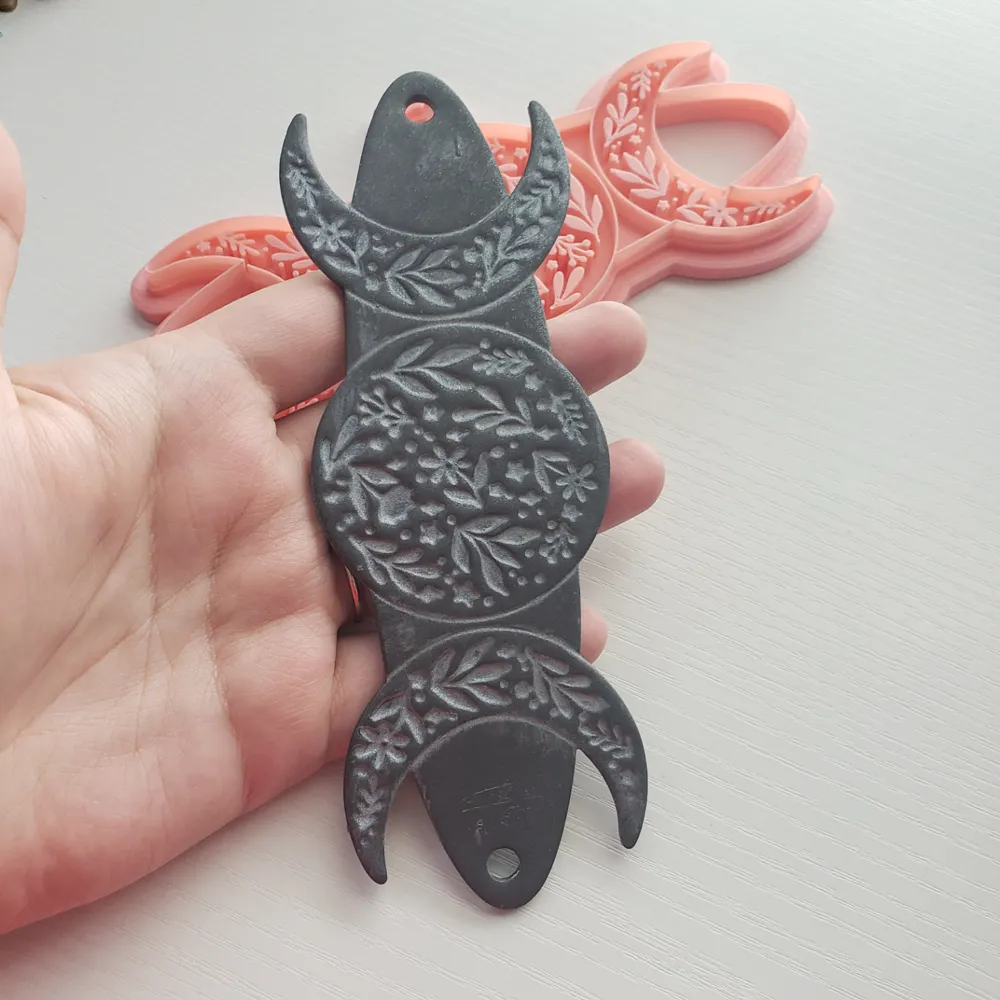 Floral Moons Polymer Clay Headband Cutter by Crafty Clay Babes x The ...