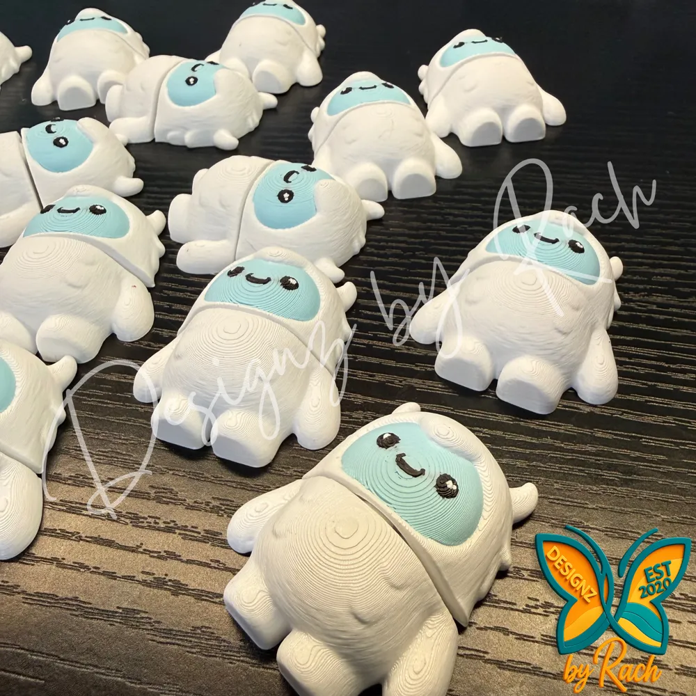 Holiday Yeti Fidget - Free 3D Print Model - MakerWorld
