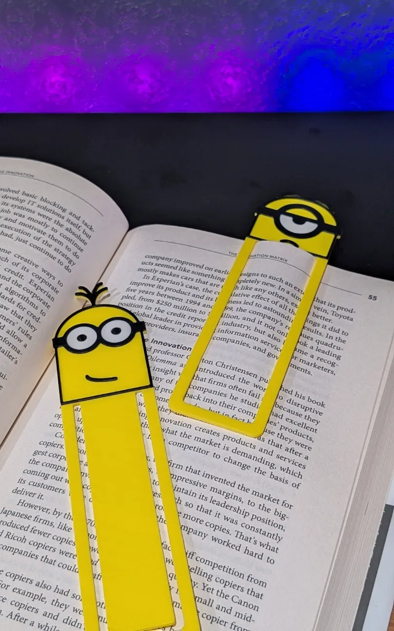 Stuart & Kevin Minion Bookmarks by Kevin - MakerWorld