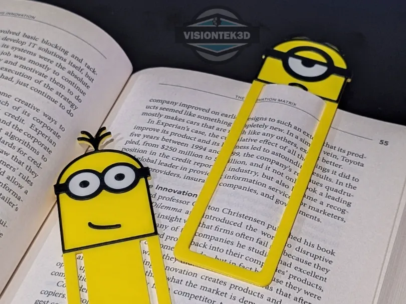 Stuart & Kevin Minion Bookmarks - Free 3D Print Model - MakerWorld