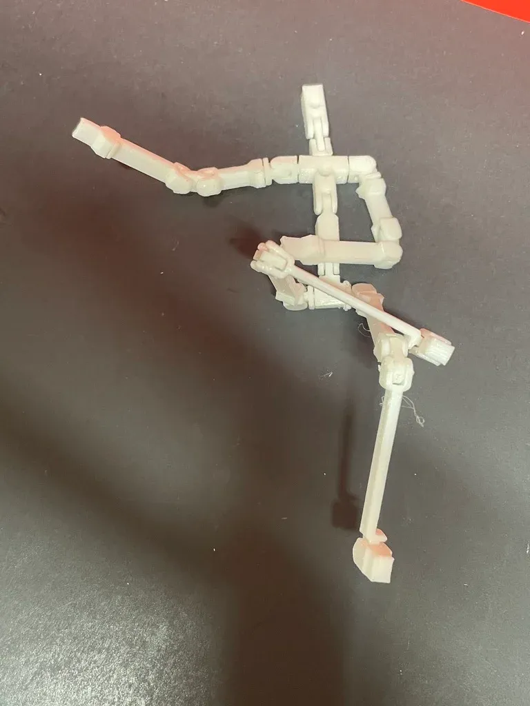 Print in place articulating figure armature by Ajax - MakerWorld