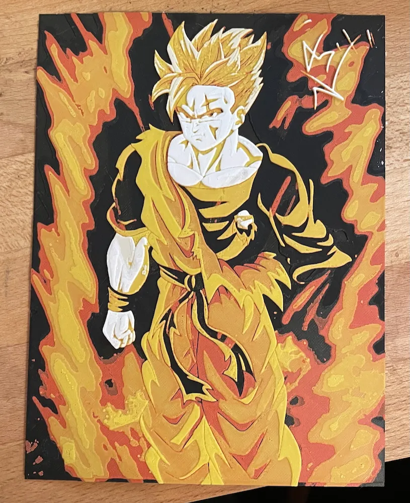 HueForge Future Gohan Armless Four-Color Version by guiitiierrez ...