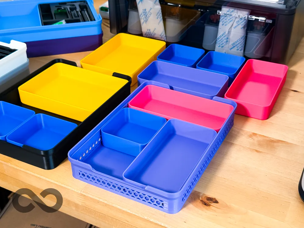 Stacking Organiser Trays - Tools, Crafting by Eternity Labs MakerWorld: Download Free 3D Models