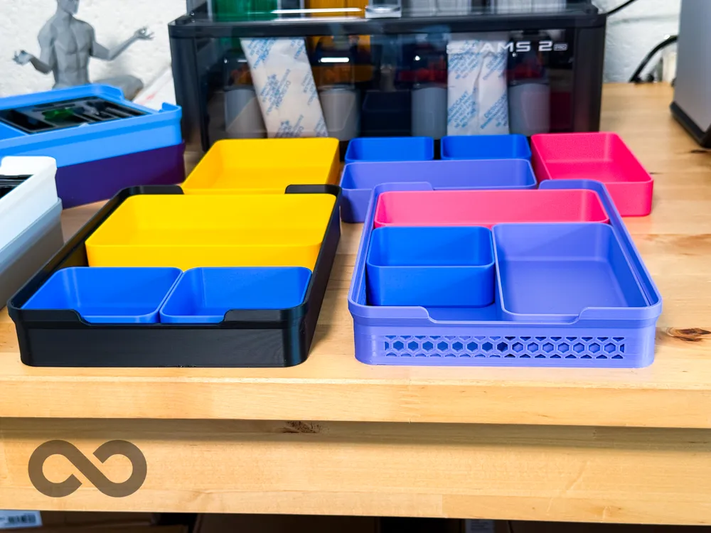 Stacking Organiser Trays - Tools, Crafting by Eternity Labs MakerWorld: Download Free 3D Models