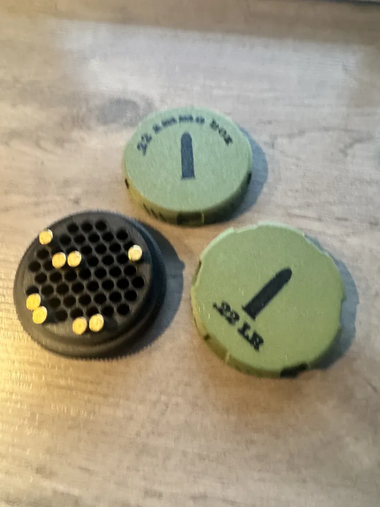 22LR ammunition Box, 50 bullets - Free 3D Print Model - MakerWorld