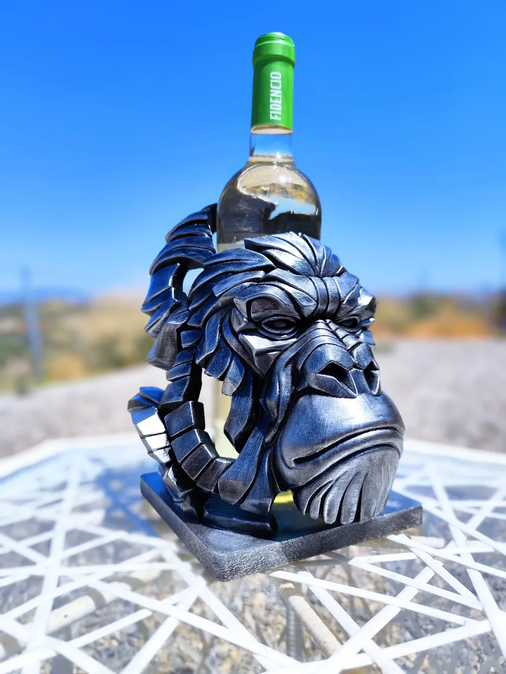 Silverback Gorilla Wine Bottle Holder by MY LIGHT MakerWorld: Download ...