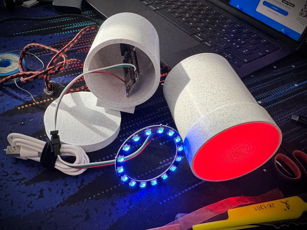 DIY WLED Smart Broadcast Tally Light WS2812B ESP32 by tony - MakerWorld