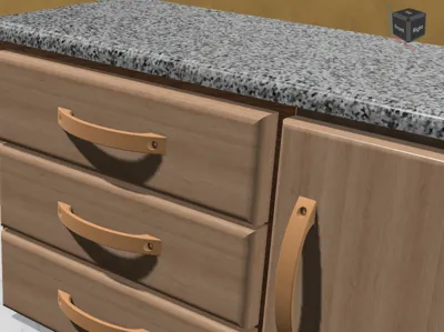 Simple kitchen cupboard door handle by k - MakerWorld