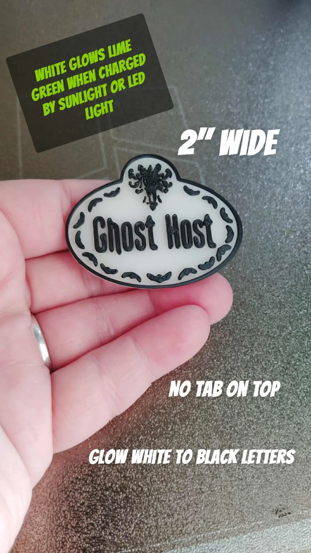 Ghost Host Badge / Haunted Mansion Fan decor - Free 3D Print Model ...