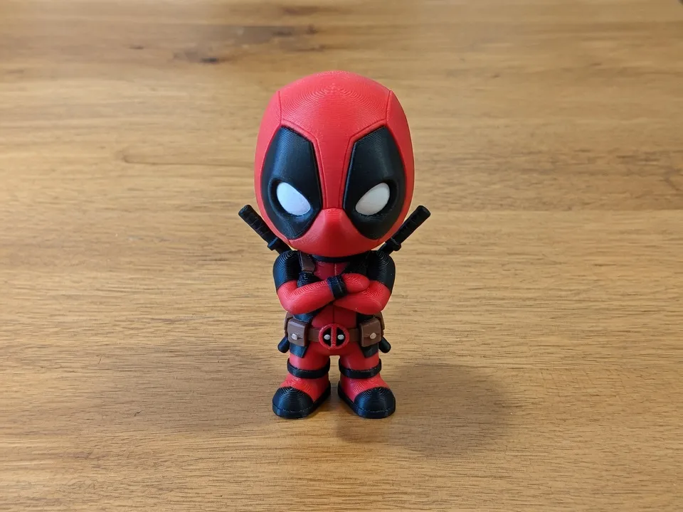 Deadpool Mini Figure (Arms Crossed Pose) - Free 3D Print Model - MakerWorld