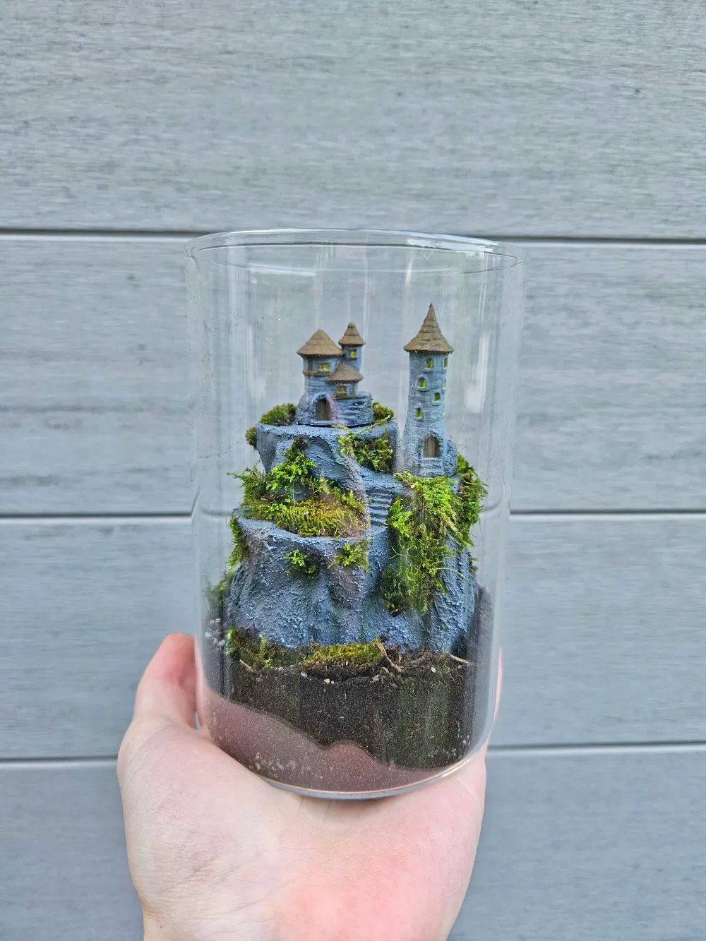 Fantasy Moss Diorama – Mini Glass Terrarium by danshti MakerWorld: Download Free 3D Models