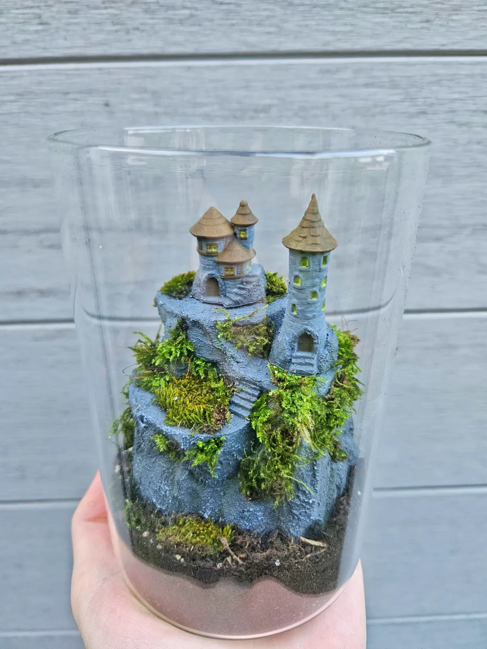 Fantasy Moss Diorama – Mini Glass Terrarium - Free 3D Print Model ...