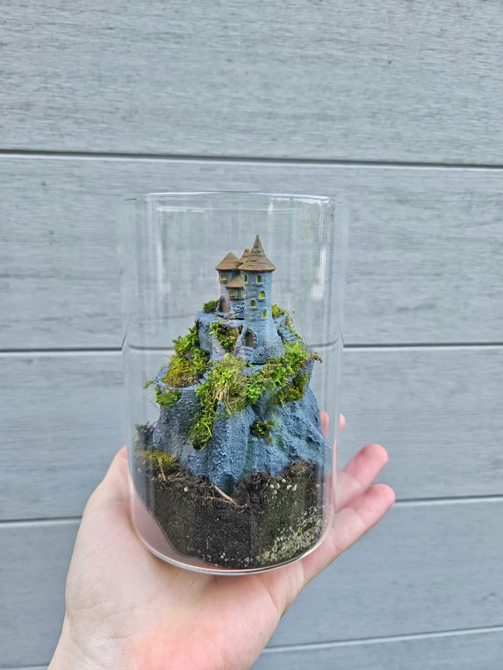 Fantasy Moss Diorama – Mini Glass Terrarium - Free 3D Print Model ...
