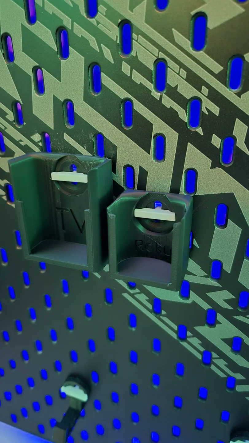 Roku Remote Control Skadis T-Slot holder by RM Engineering MakerWorld: Download Free 3D Models