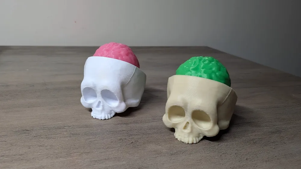 Fidget Skull Box V2: Jaw and Brain, Double Click!! - Free 3D Print ...