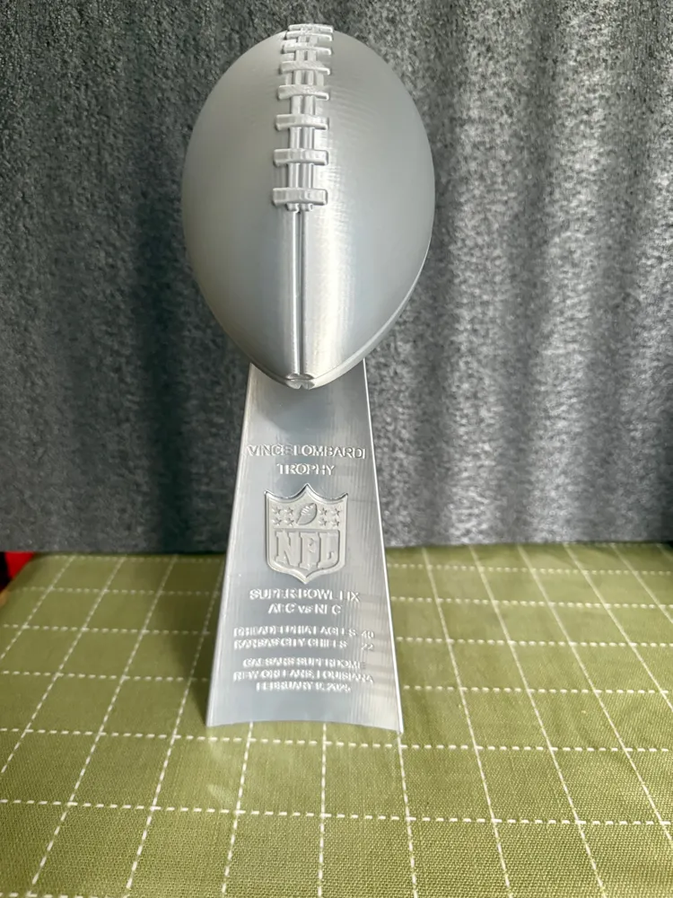 Super Bowl LIX Vince Lombardi Trophy - Free 3D Print Model - MakerWorld