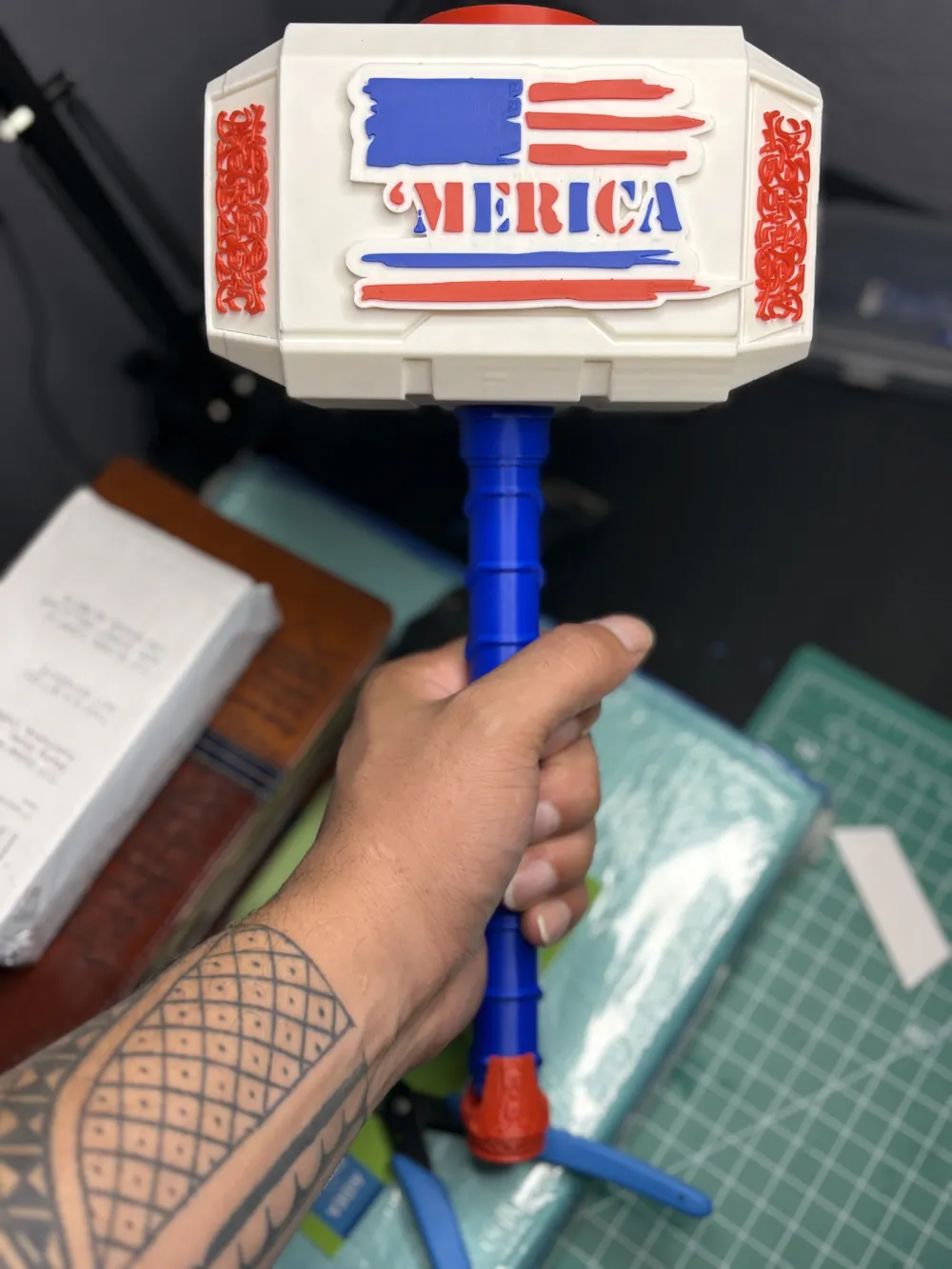 Merica thor hammer - Free 3D Print Model - MakerWorld