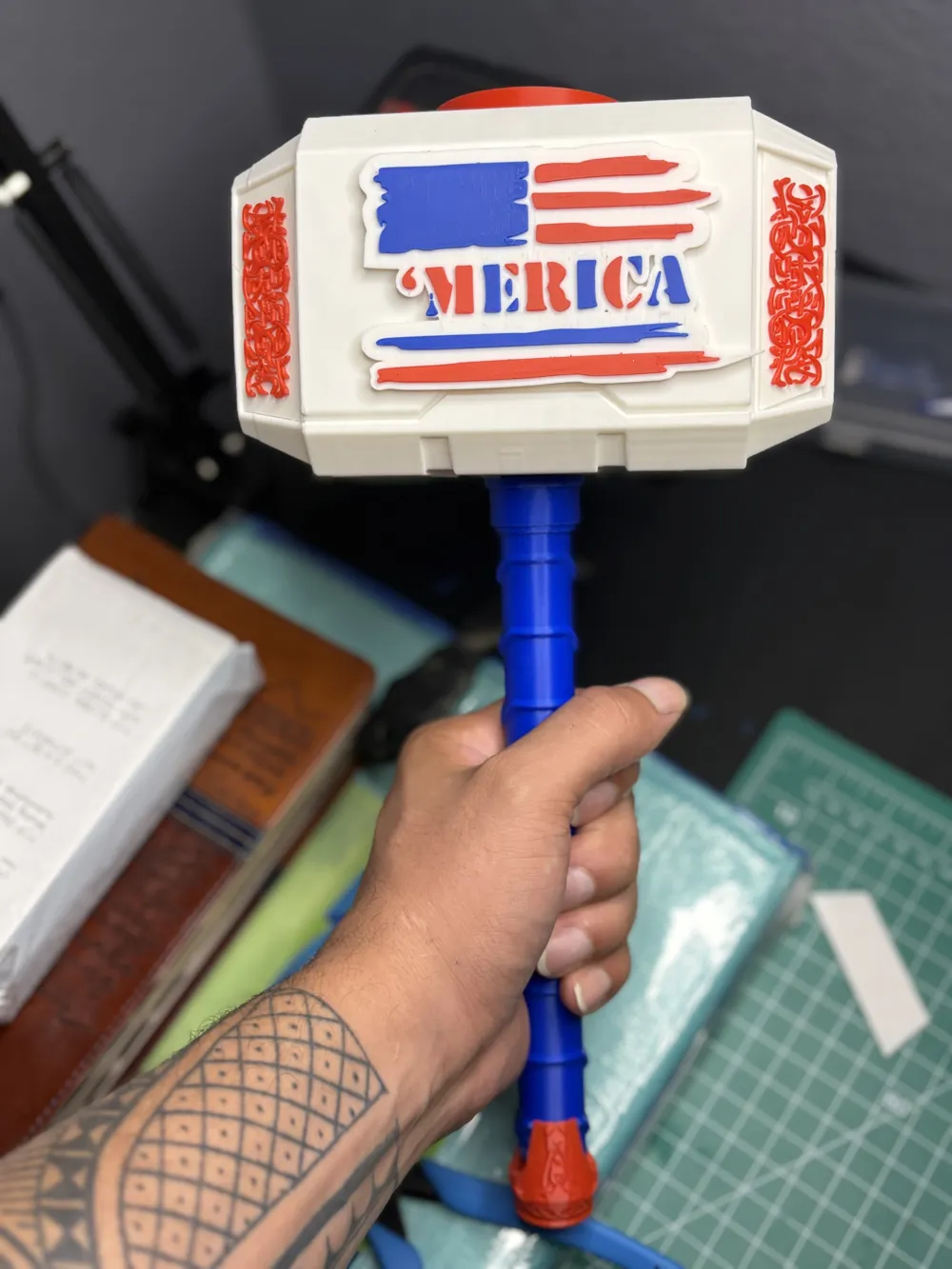 Merica thor hammer - Free 3D Print Model - MakerWorld