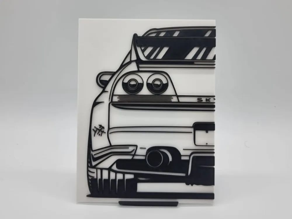 2D Wall Art Nissan Skyline GTR R33 JDM by R.Werner PrintMakerWorld ...