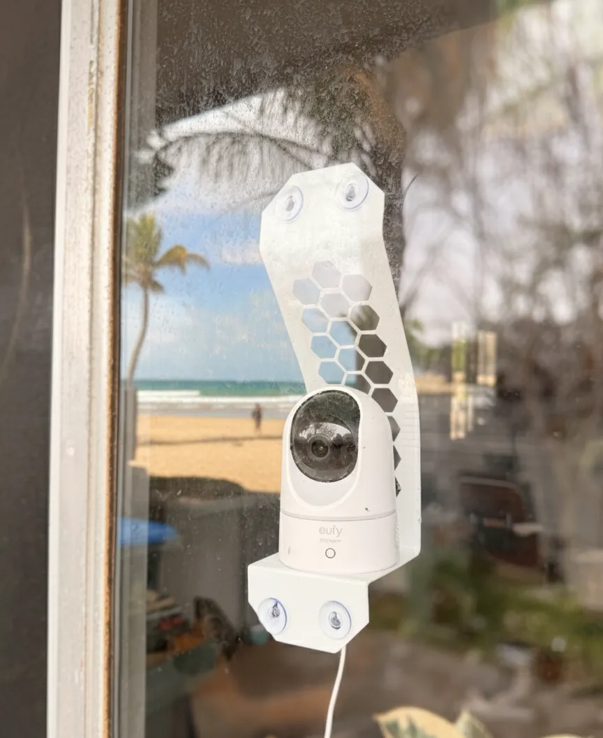 Eufy Security Camera Window Mount Cage - Free 3D Print Model - MakerWorld