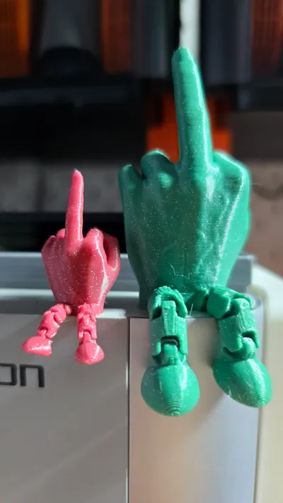 Articulated Middle Finger Flexible Legs - Free 3D Print Model - MakerWorld