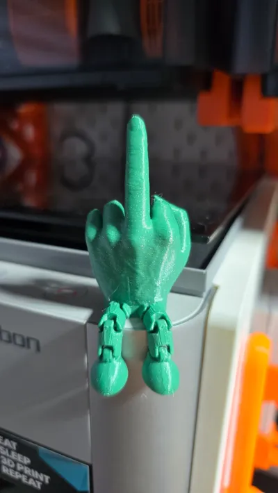 Articulated Middle Finger Flexible Legs - Free 3D Print Model - MakerWorld