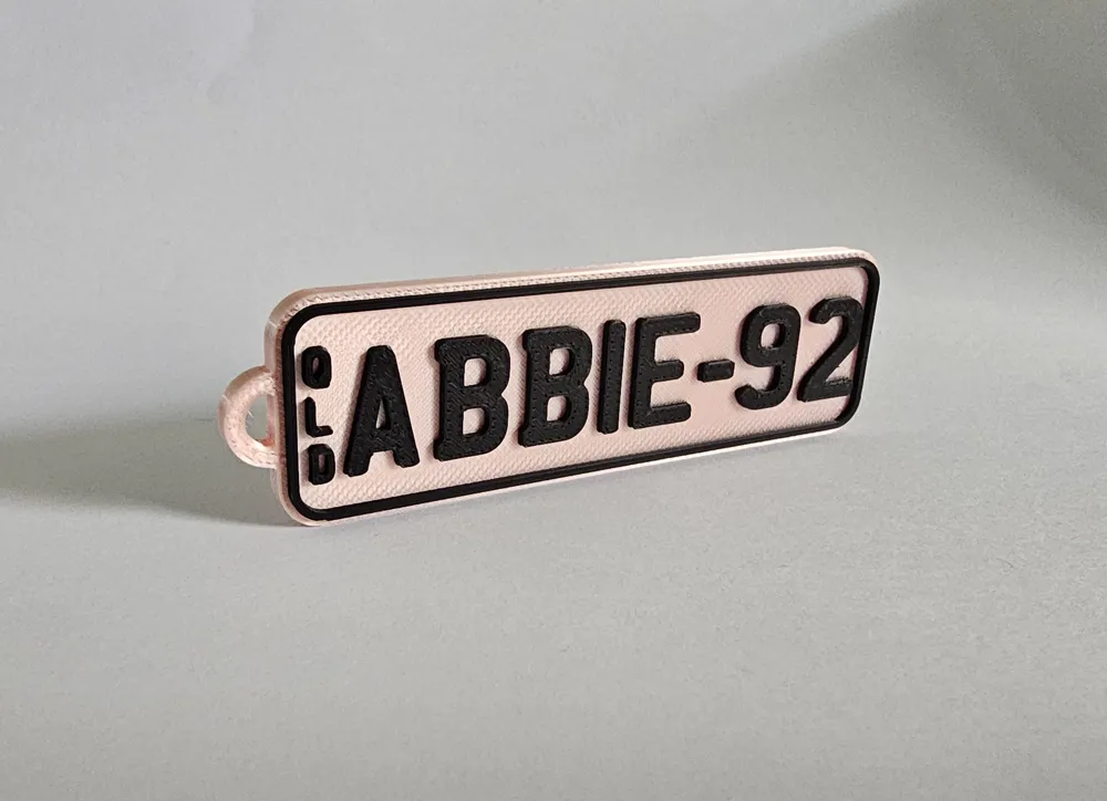 Key Chain Key Tags Number Plate Name - Free 3D Print Model - MakerWorld