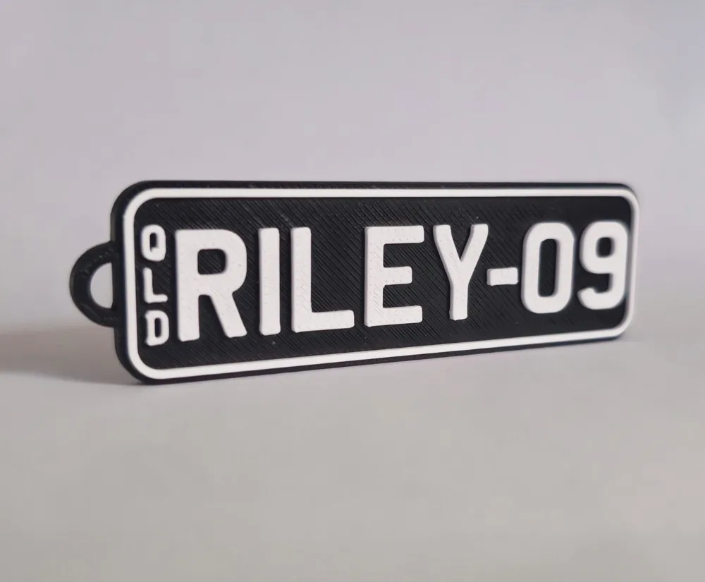 Key Chain Key Tags Number Plate Name - Free 3D Print Model - MakerWorld
