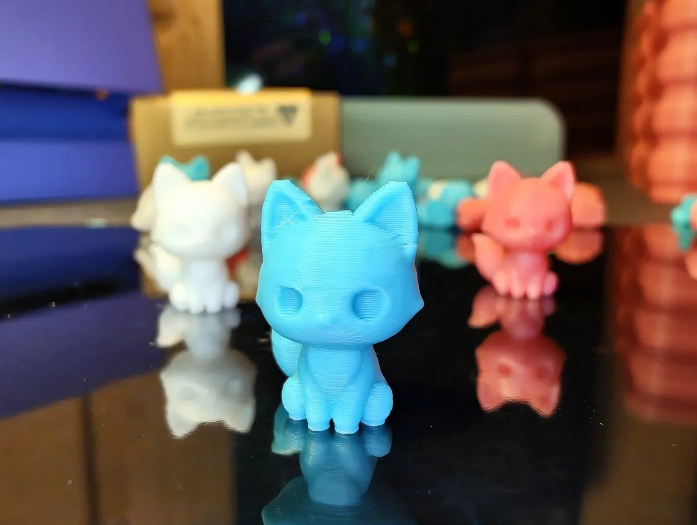 Tiny Fox Chibis – Cute Fast-Print Mini Figurines - Free 3D Print Model ...