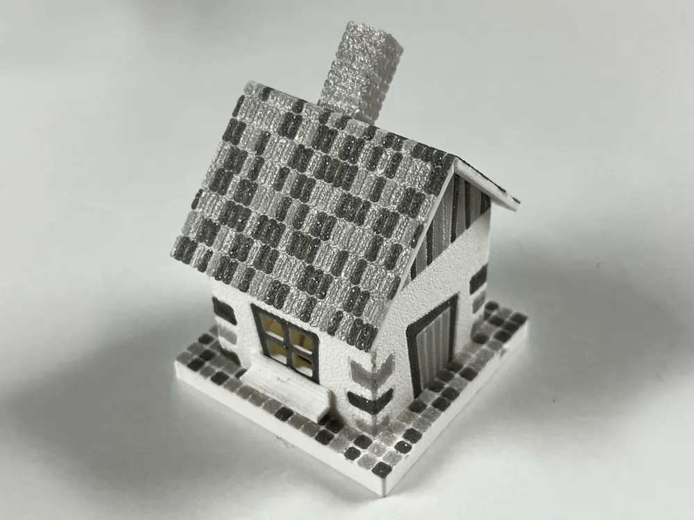 Tiny foldable cartoon house kit card by Printednest MakerWorld ...