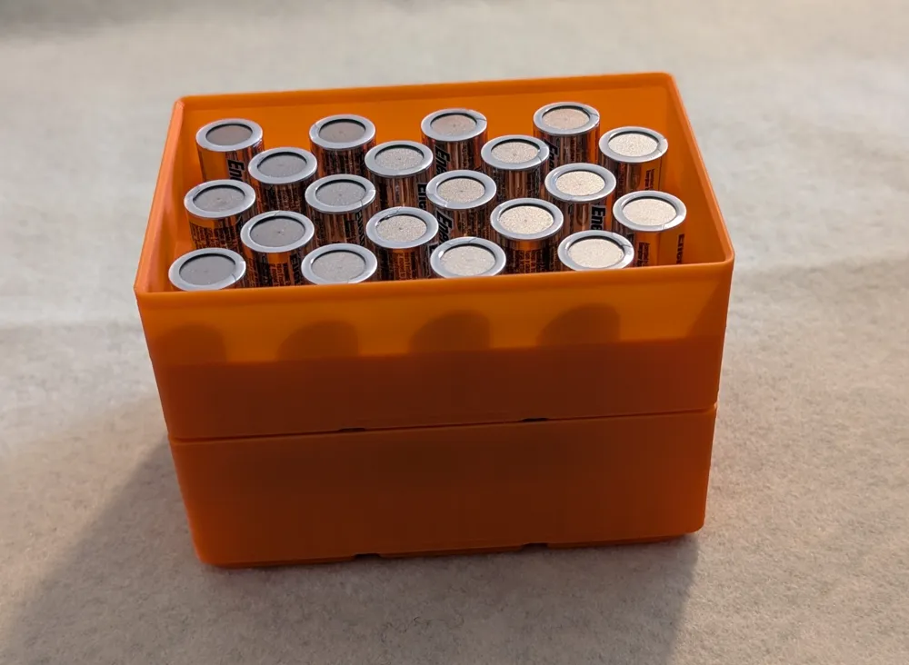 Stackable Gridfinity Battery Bin, CR123, 3x2 by Redwood Craftworks ...