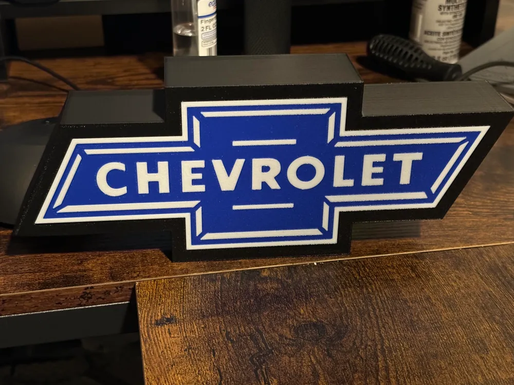 Chevy Bowtie Lightbox 2 Versions by Geek Genius Collective - MakerWorld