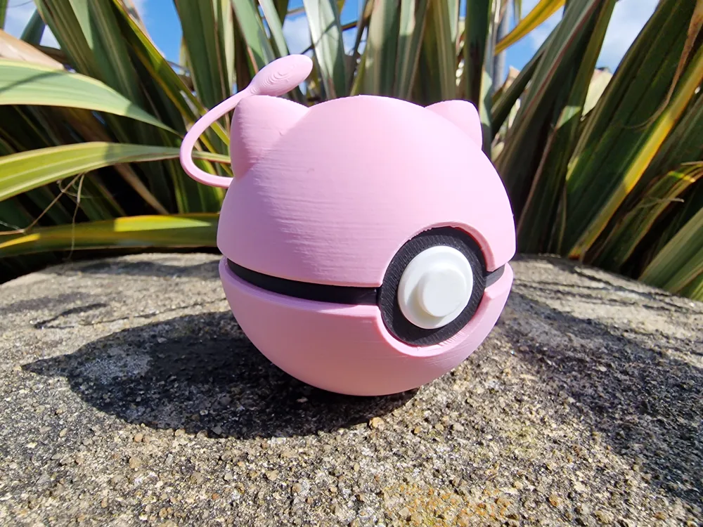 Mew Pokeball - Free 3D Print Model - MakerWorld