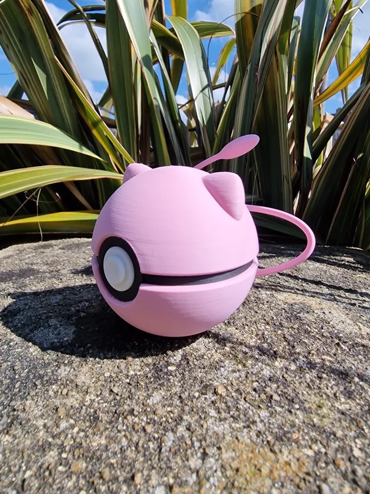 Mew Pokeball - Free 3D Print Model - MakerWorld