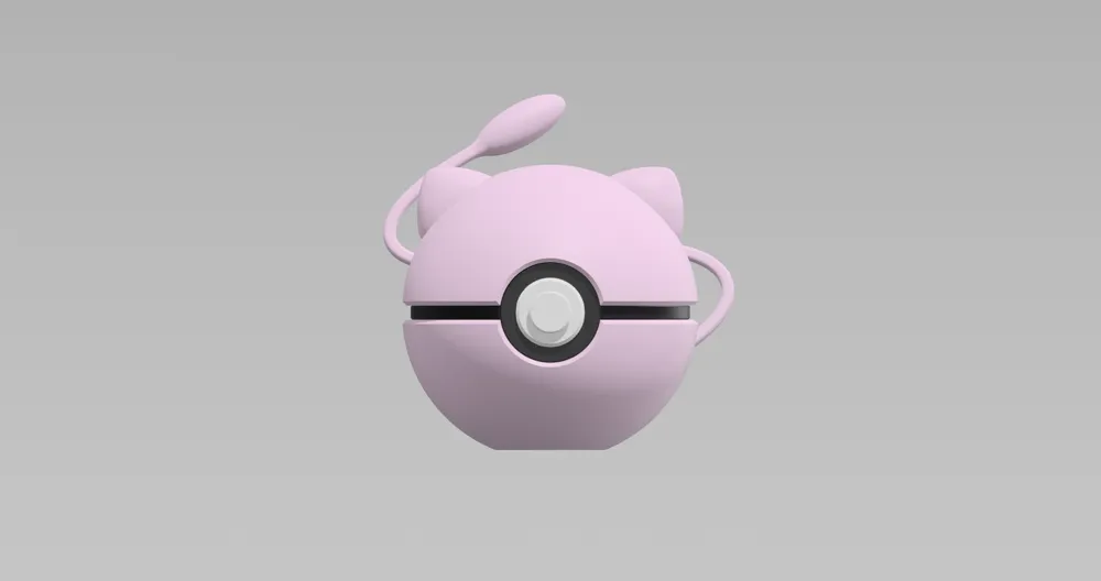 Mew Pokeball - Free 3D Print Model - MakerWorld