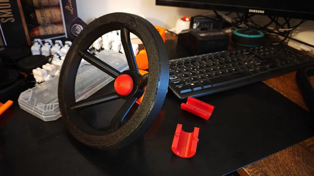 Steering Wheel for strollers and Shopping Carts! - Free 3D Print Model ...