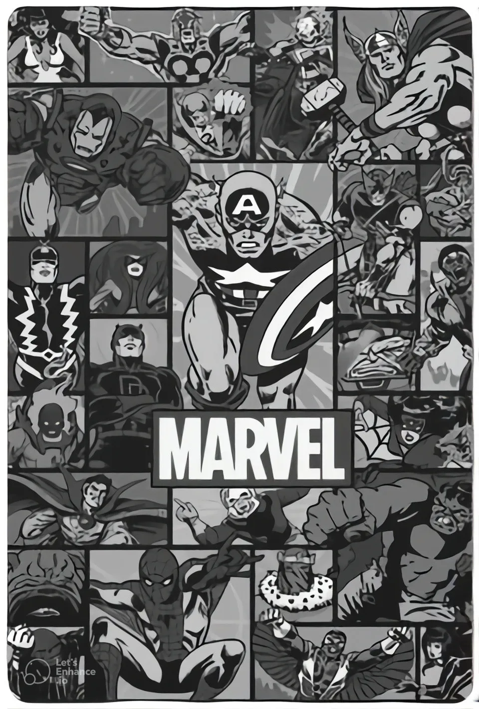 Marvel Wall Poster HueForge by peterow - MakerWorld