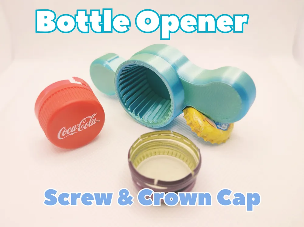 Bottle Opener - Screw Cap & Crown Cap by BamBam Design - MakerWorld