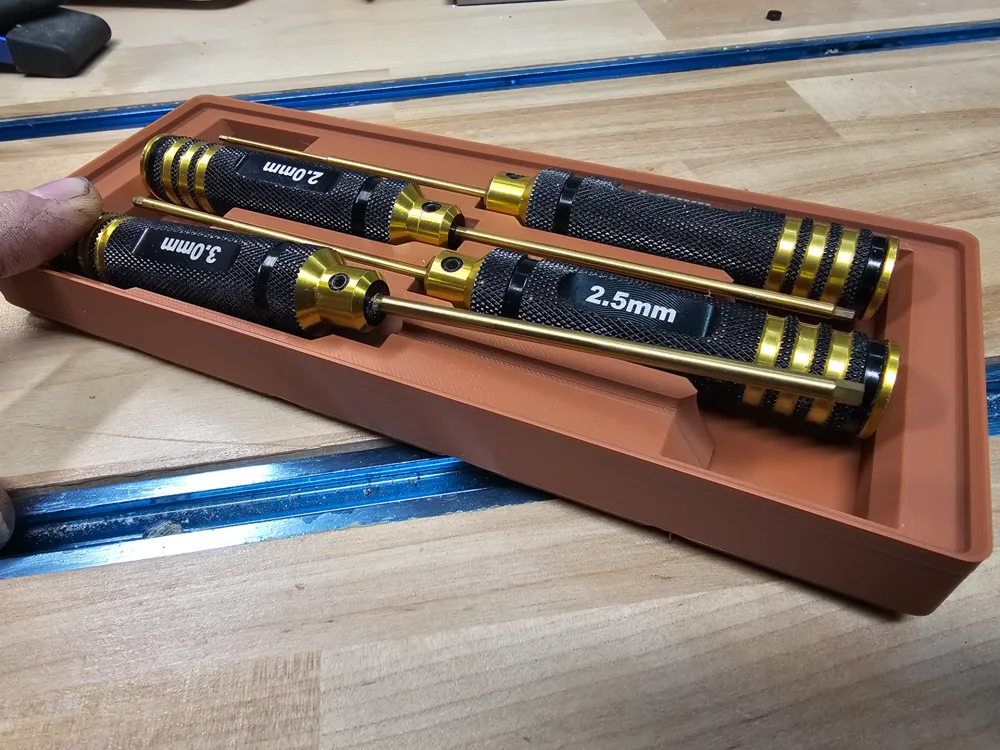 Gridfinity Allen Screwdriver Driver Set Holder by rampomatic - MakerWorld