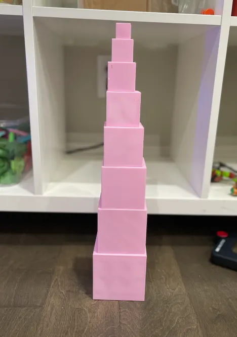 Montessori Pink Tower by Liz the Craftyneer - MakerWorld
