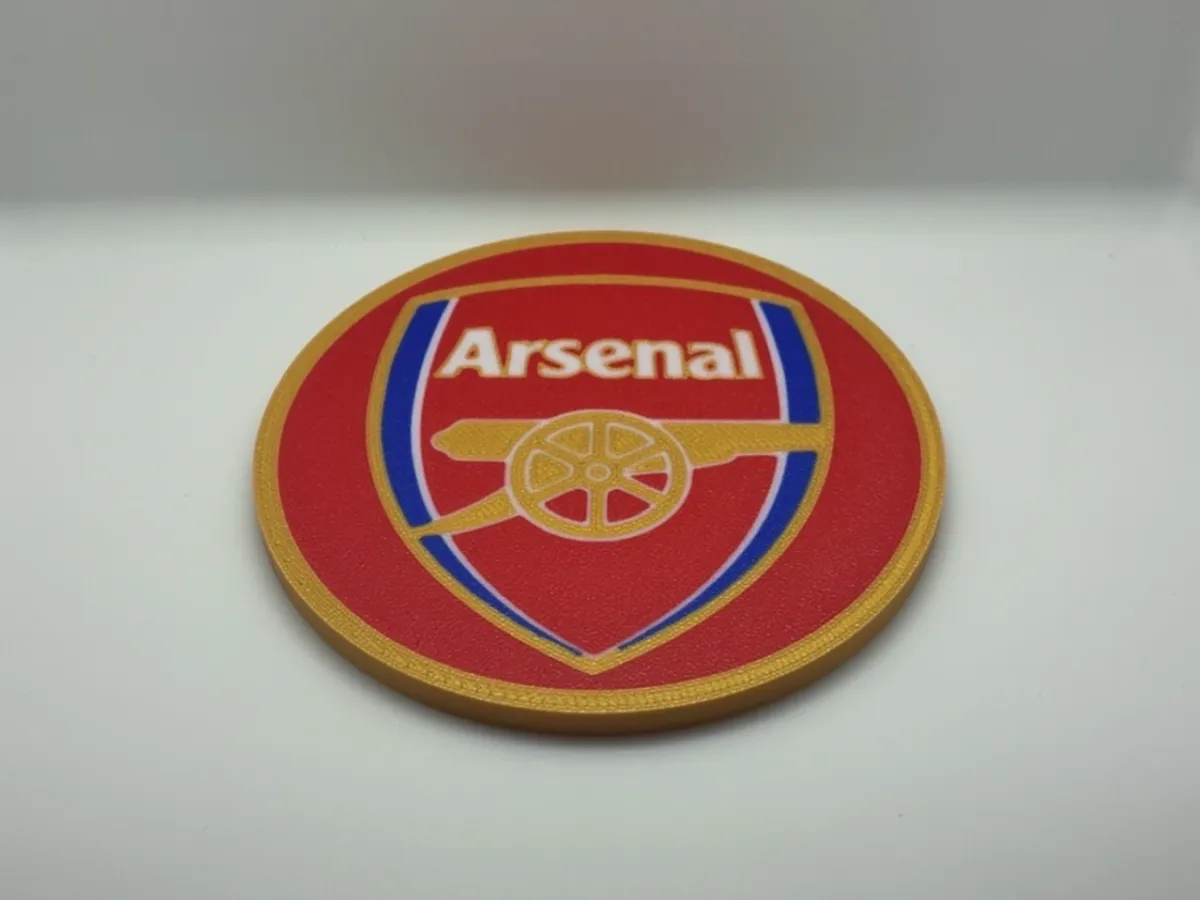 Arsenal Badge Coaster by L3D PrintForge MakerWorld: Download Free 3D Models