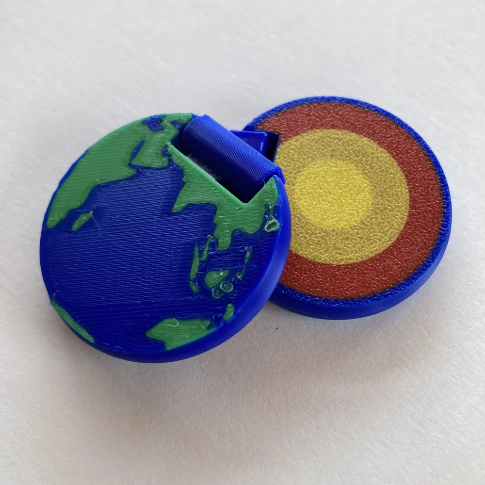 Earth Science Fidget Slider - Flip + Slip (46 min) - Free 3D Print ...