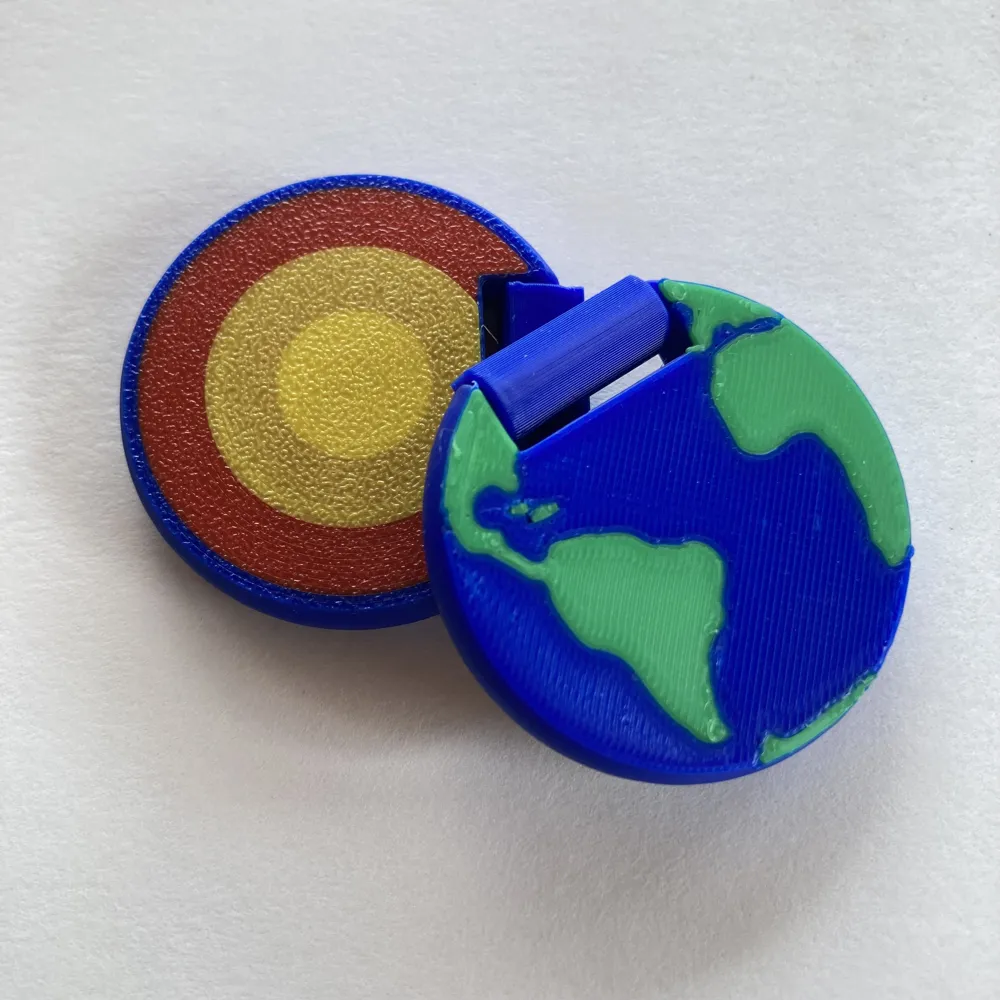 Earth Science Fidget Slider - Flip + Slip (46 min) - Free 3D Print ...
